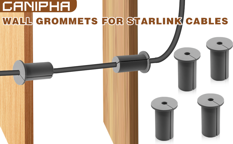 4pcs Starlink Cable Management Kit, Wall Cable Grommets, Wall Cable ...