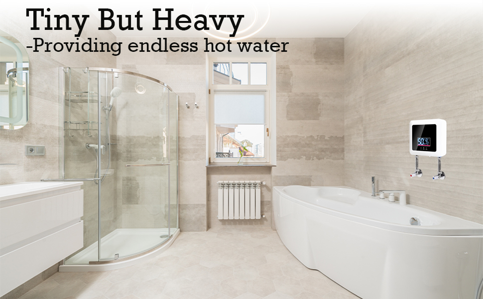 7500W Chauffe-eau électrique instantané pour douche, sans réservoir ...