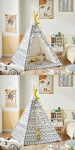 Tienda de campaña Infantil, Tienda Tipi - Tienda de campaña Interior ...