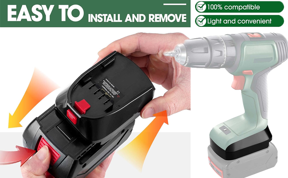 BOSB18C battery adapter for Bosch Professional 18V System battery GBA ...