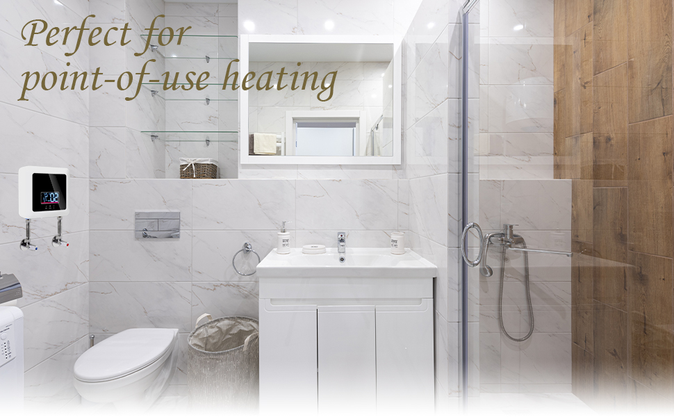 7500W Chauffe-eau électrique instantané pour douche, sans réservoir ...