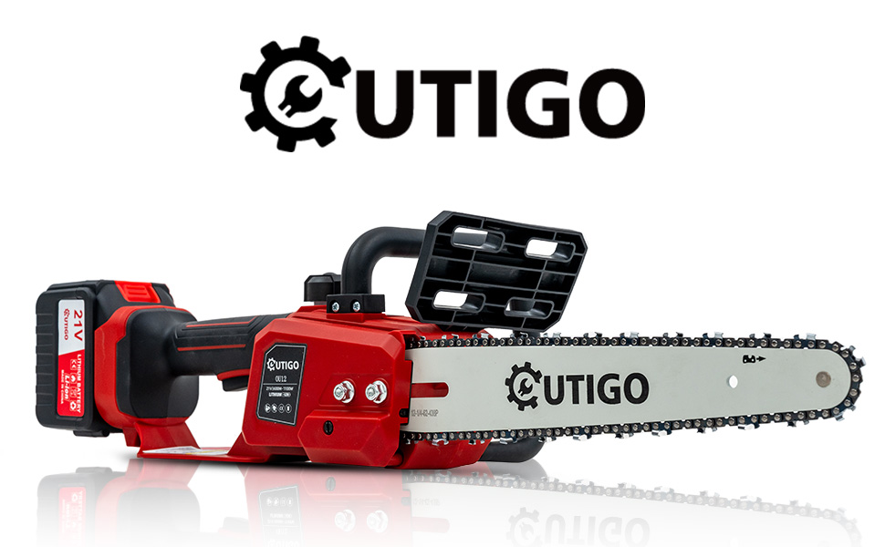 Outigo – Tronçonneuse à batterie 12 pouces avec 2 batteries 4500 mAh ...