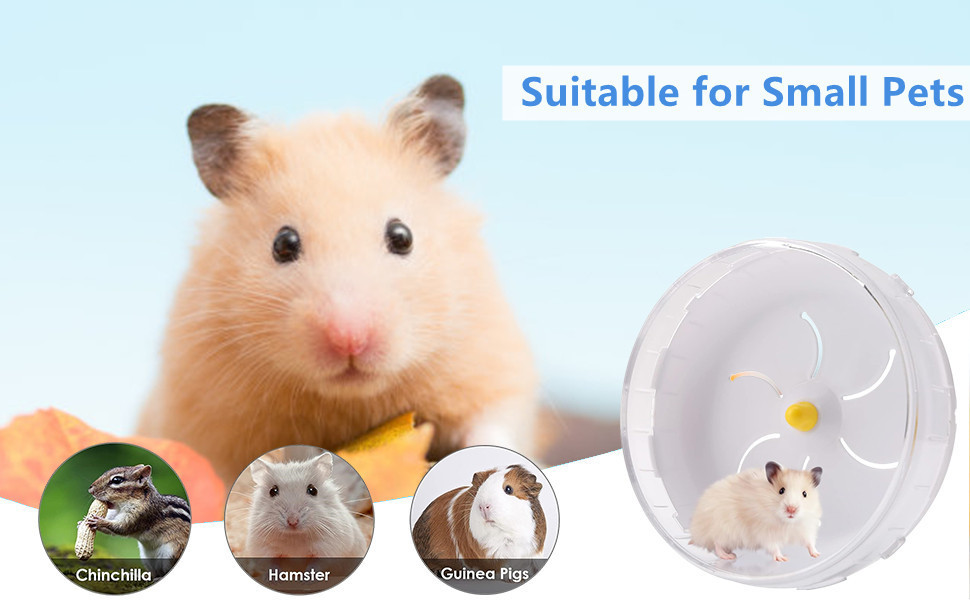 Silent Hamster Wheel 21cm/8.27in Hamster Toys,Plastic Spinner Hamster ...