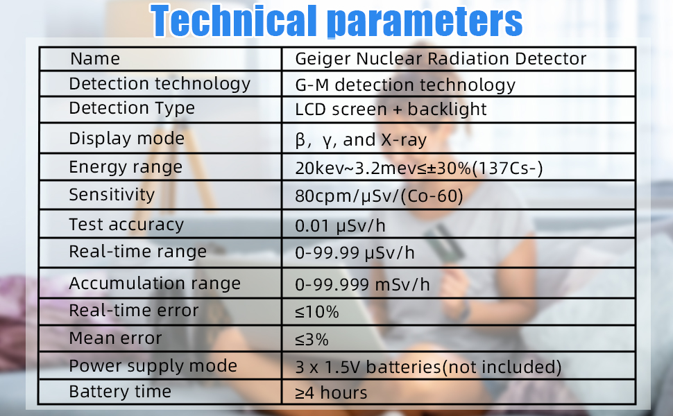 Geiger Counter – Dosimeter Radiation Detector for Measuring β、Y ...