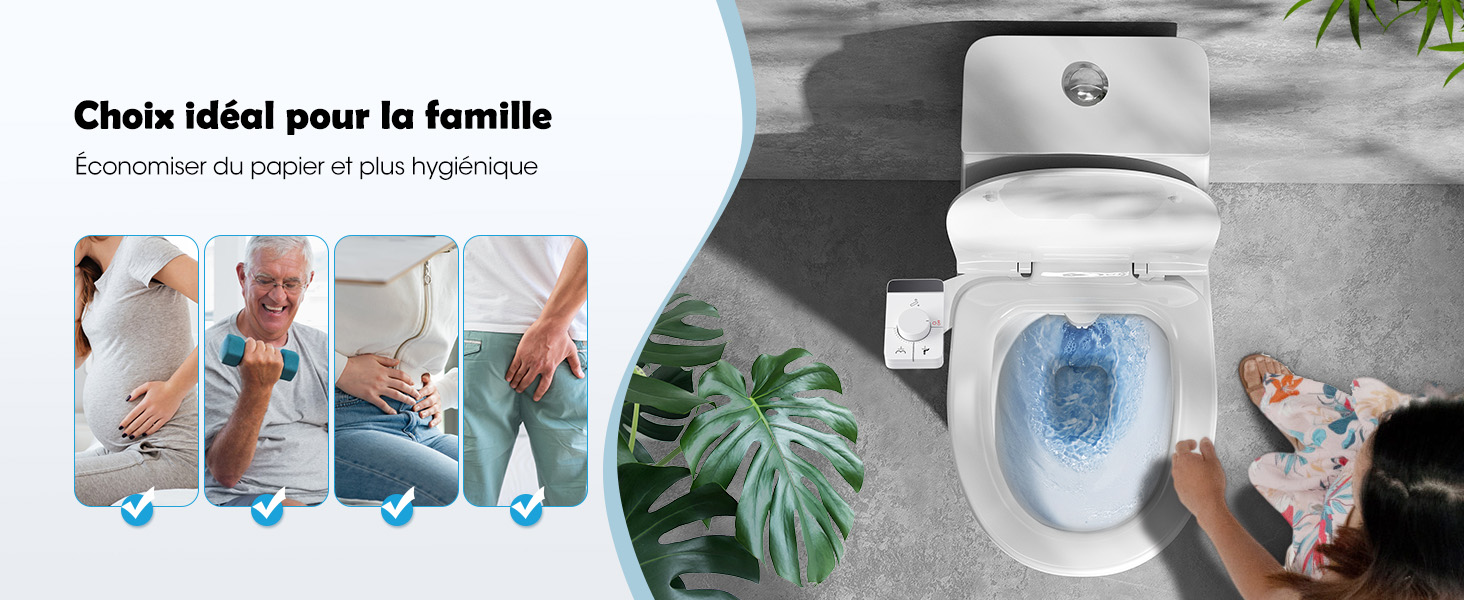 Color Bidet Toilet WC,Portable,Non-Electric Bidet Sprayer with ...