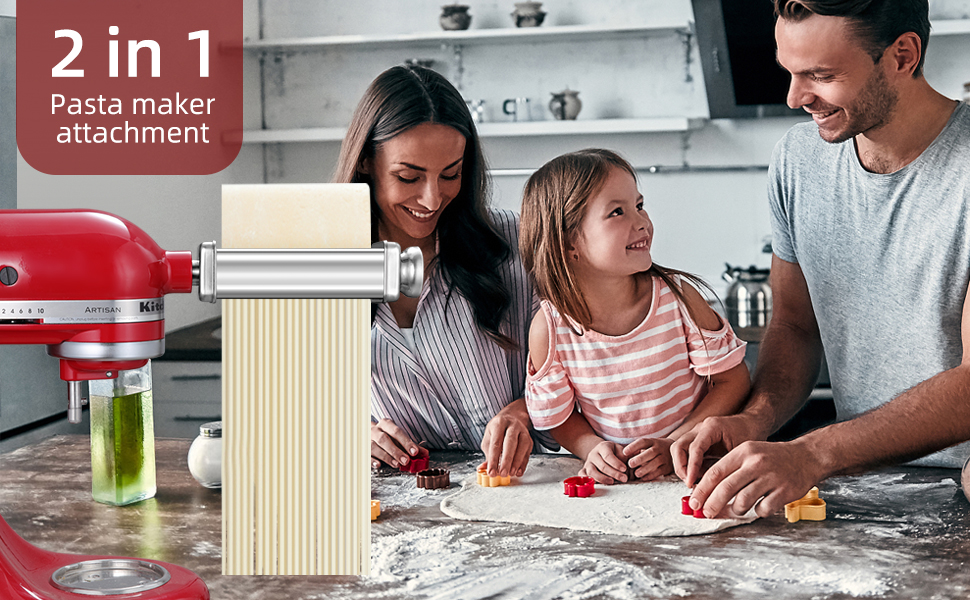 Rullo per pasta e tagliapasta per robot da cucina KitchenAid, inclusi ...