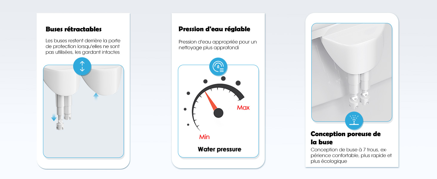 Color Bidet Toilet WC,Portable,Non-Electric Bidet Sprayer with ...