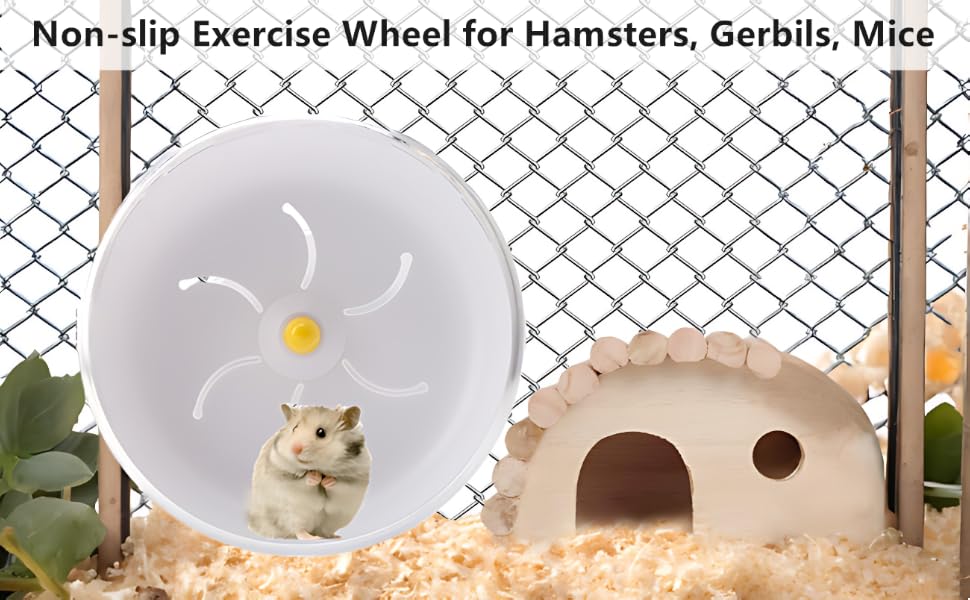 Silent Hamster Wheel 21cm/8.27in Hamster Toys,Plastic Spinner Hamster ...