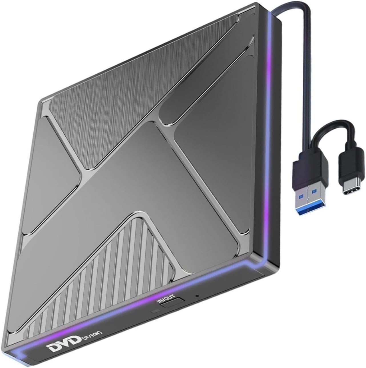 Lecteur CD Externe pour PC USB 3.0 et USBC Graveur DVD Externe Optique ...