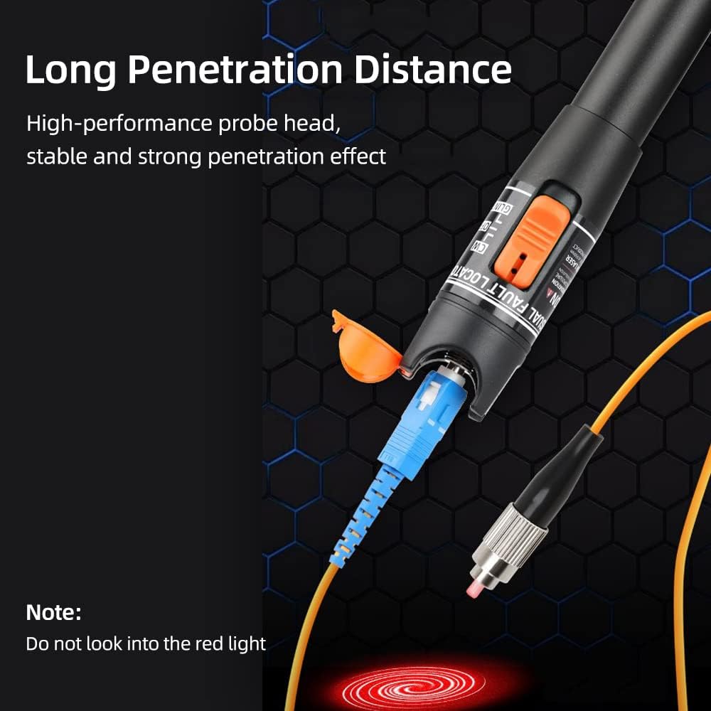 Fiber Optic Tool Kit with 10mW Optical Power Meter Handheld Fiber Optic ...