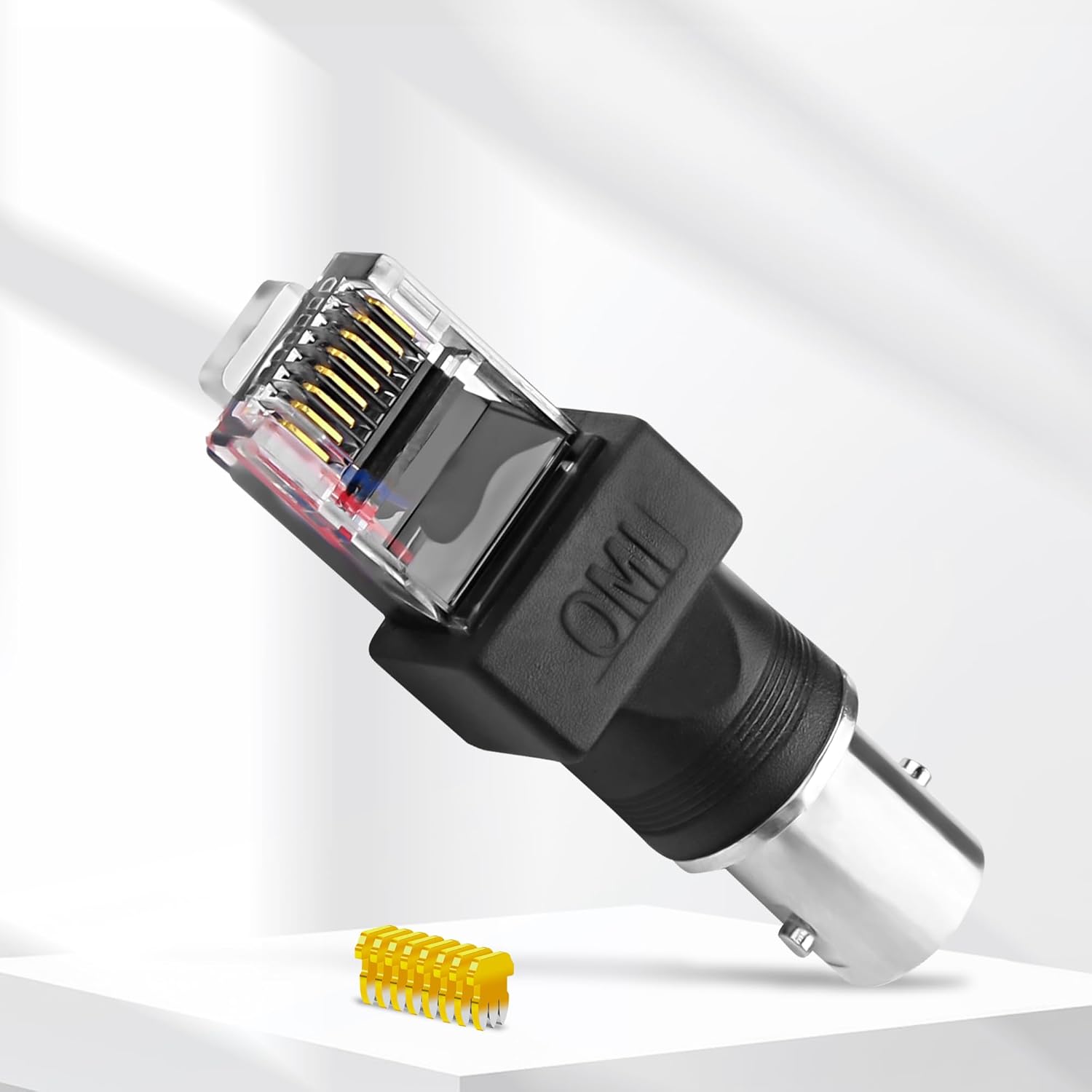 Pack BNC to RJ45 Ethernet Adapter, BNC Female to RJ45 Male RJ45 Coaxial ...