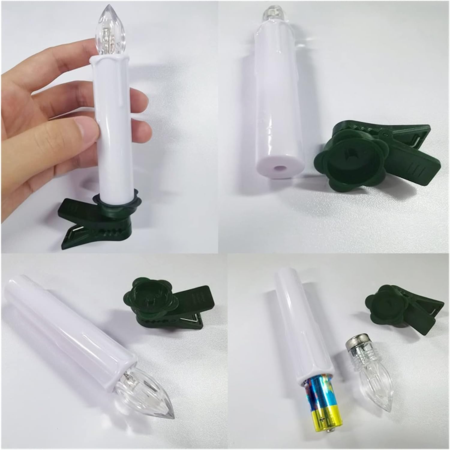 Bougies électroniques LED colorées avec minuterie à distance pour la ...