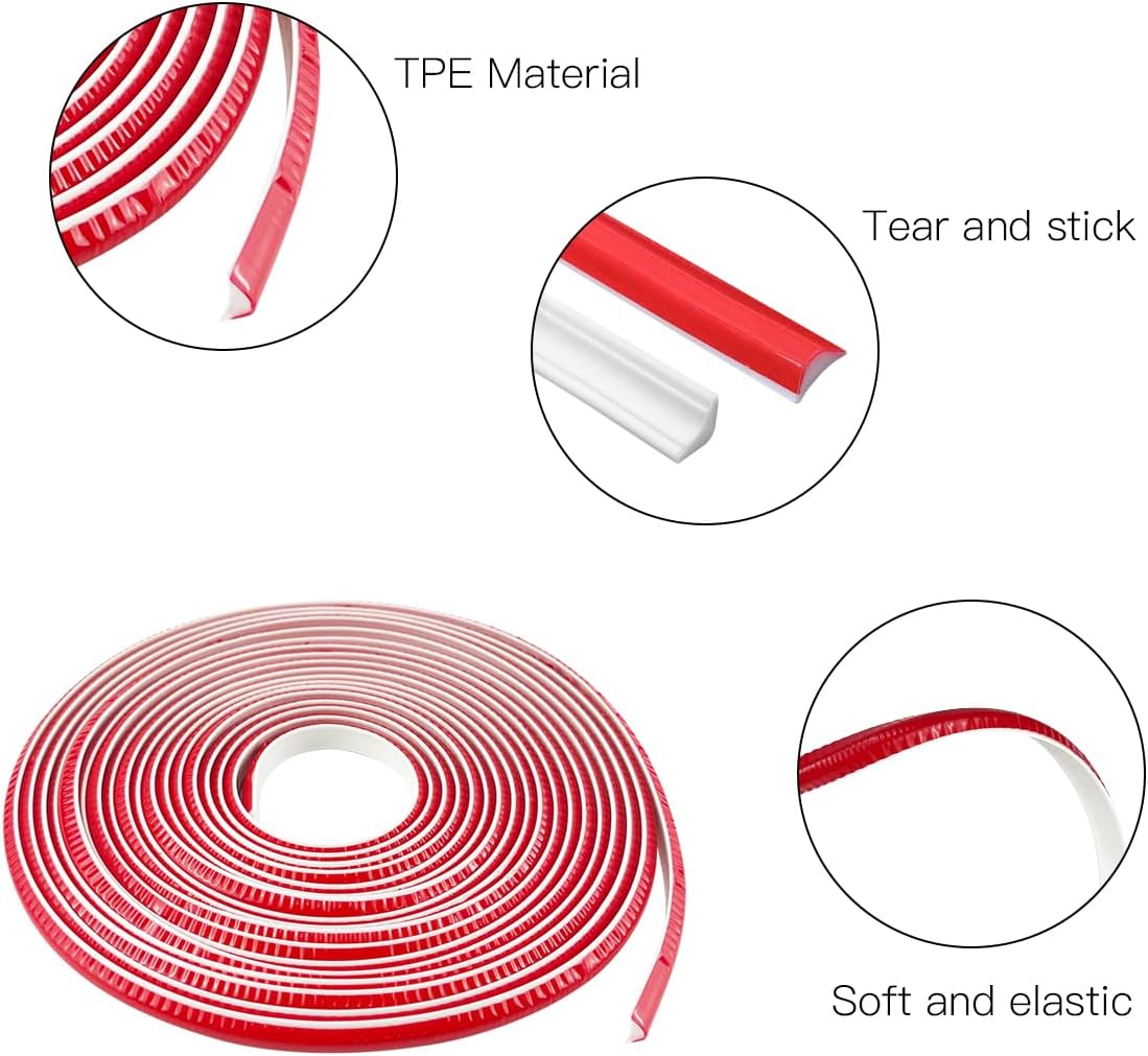 GABRIELLE Moulure Autocollante Flexible 5m Moulage en Quart de Rond ...