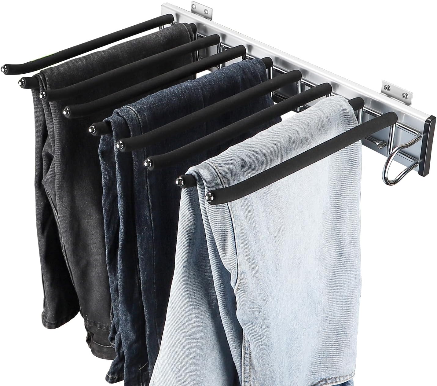 Hangers Trouser Rack Sliding Trouser Rack Stainless Steel Multifunction ...