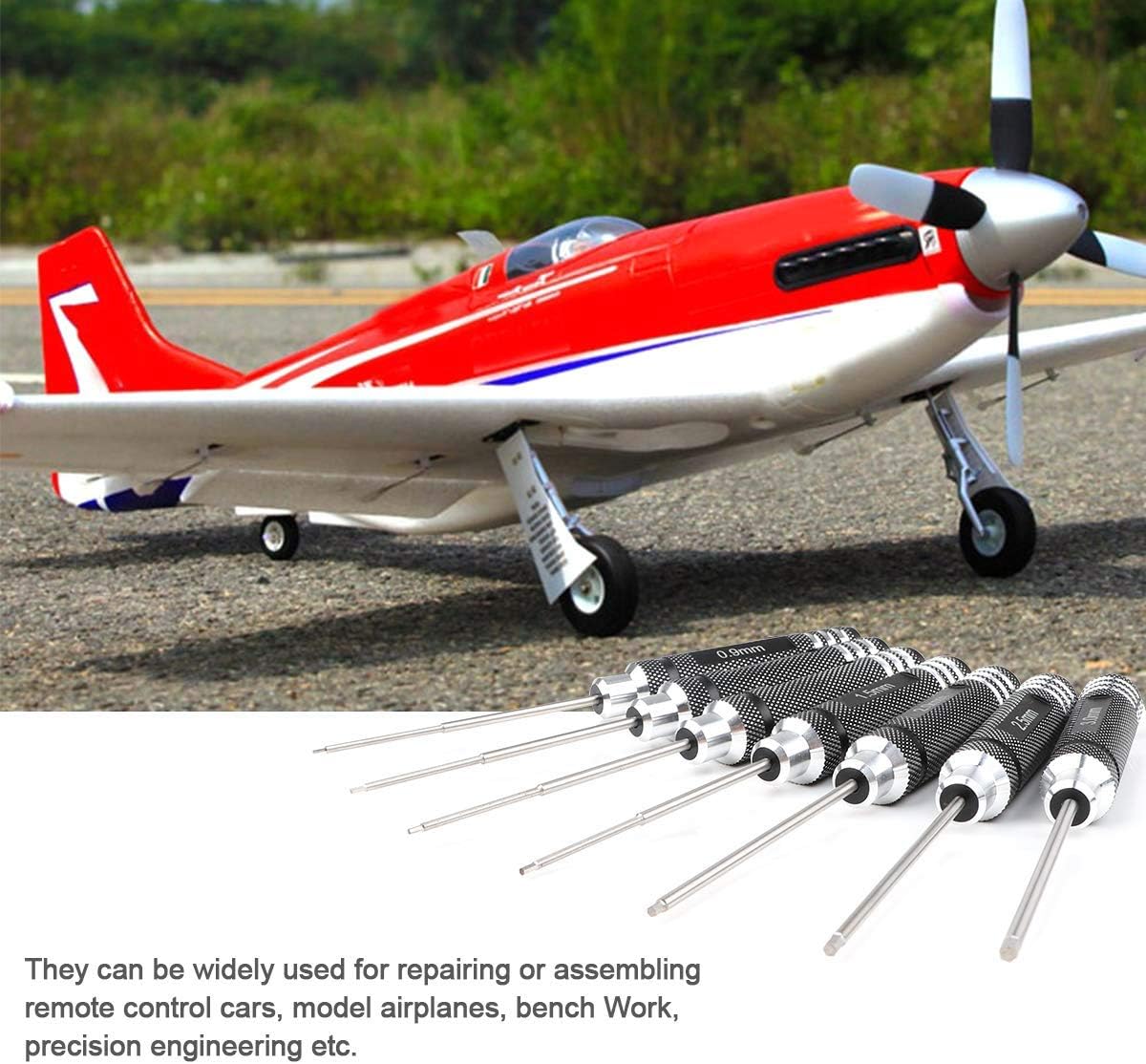 [NEUWERTIG] 7-teiliger Sechskantschraubendreher, RC-Schraubendreher-Werkzeugsatz (0,9 mm, 1,27 ...