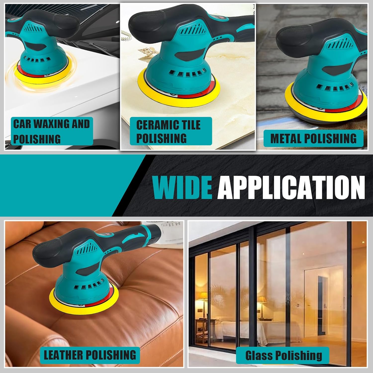 Polisseuse de voiture sans fil avec 2 batteries 12 V et chargeur, kit ...