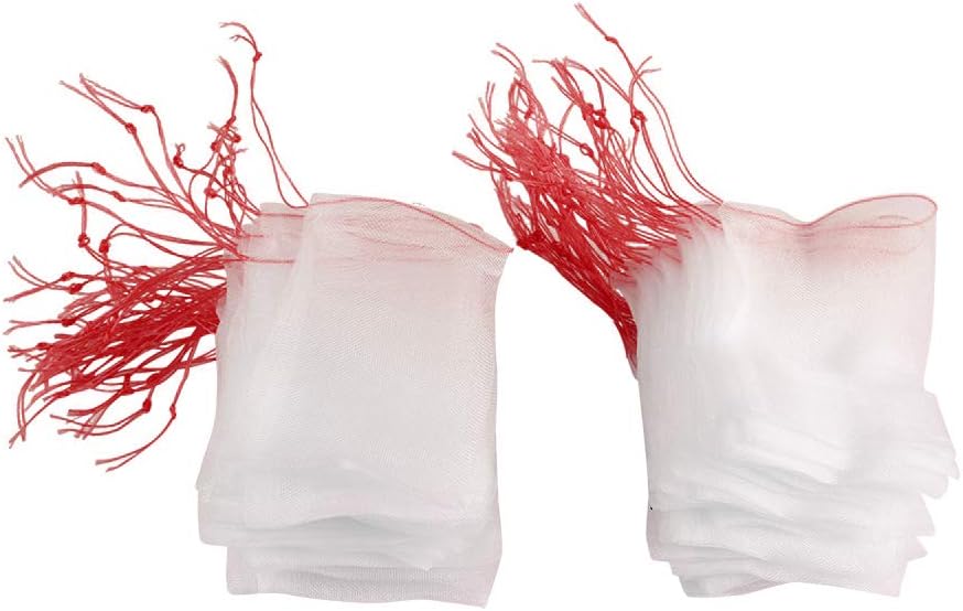 100pcs Nylon Sacs à Mailles Voir à Travers réutilisable Jardin Fruits ...