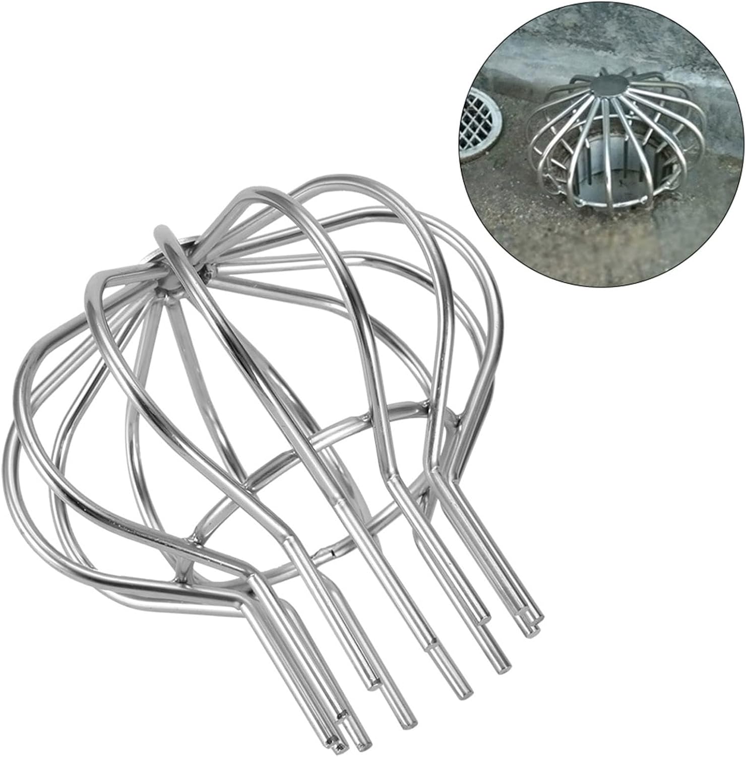 Gutter Guard, Downspout, Stainless Steel Gutter Guard Filter, Large ...