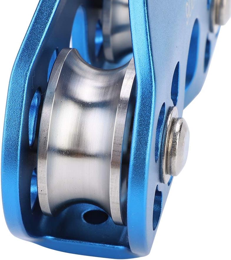 GABRIELLE double pulley Tyrolean 30 kN tandem climbing pulley for rope ...