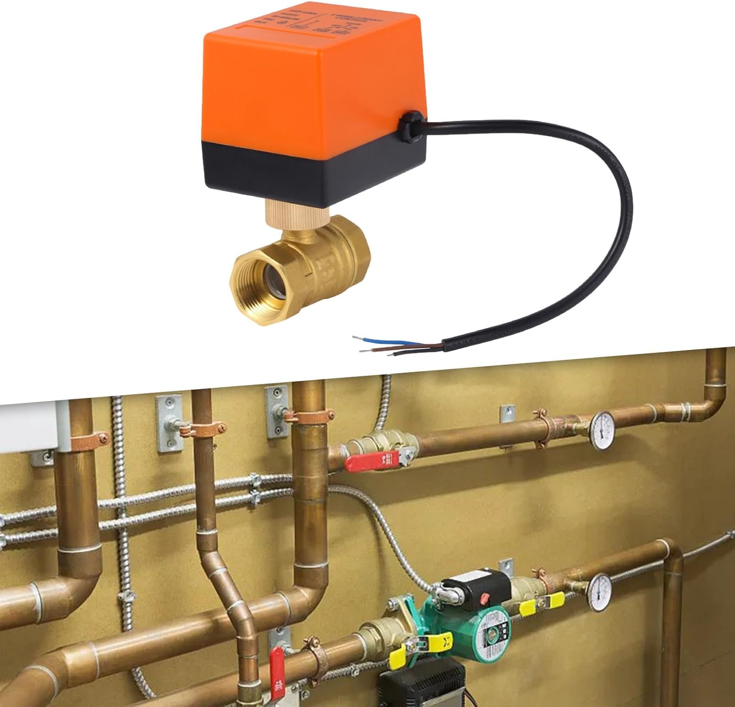 Kit de vanne à boisseau sphérique électrique à trois fils et deux ...