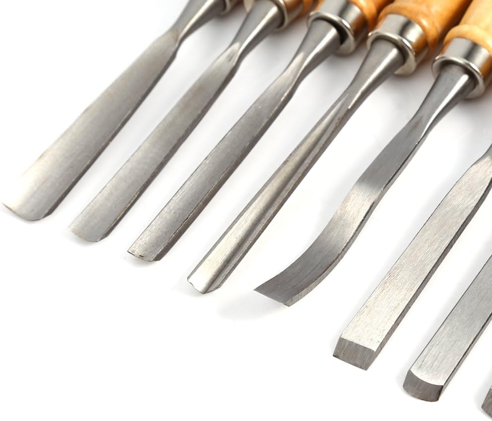Ensemble de Gouge de sculpture à la main, ensemble d'outils de ciseau à main de sculpture sur ...