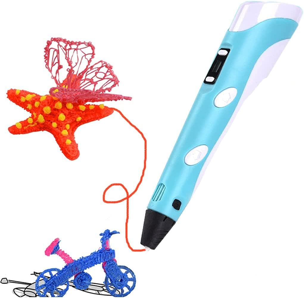 Stylo 3D pour enfants, kit de stylos 3D Doodler, stylo de dessin professionnel avec écran LED et ...