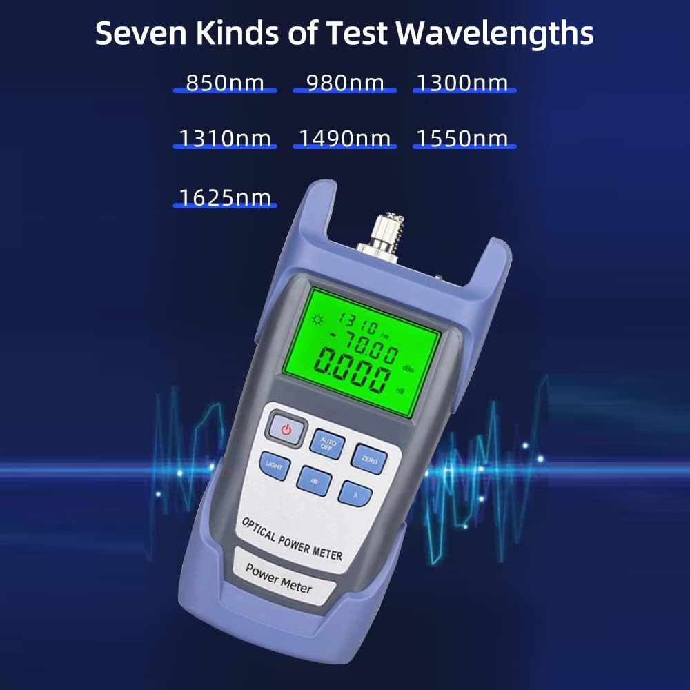 Fiber Optic Tool Kit with 10mW Optical Power Meter Handheld Fiber Optic ...