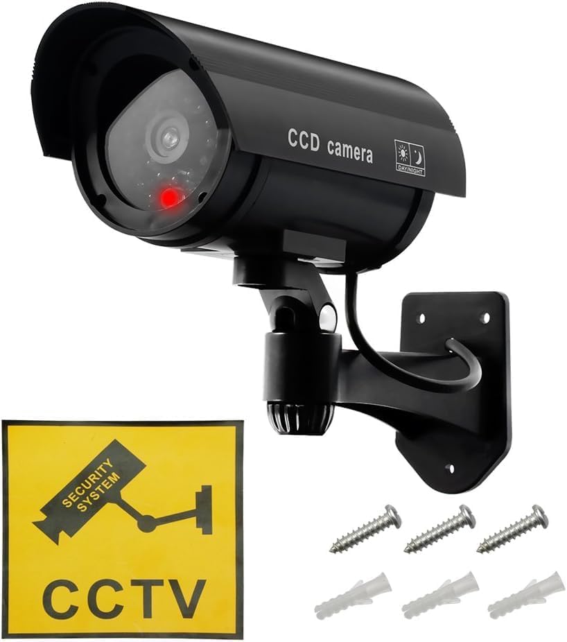Dummy Cameras for Outdoor & Indoor, Fake CCTV Surveillance Camera with ...