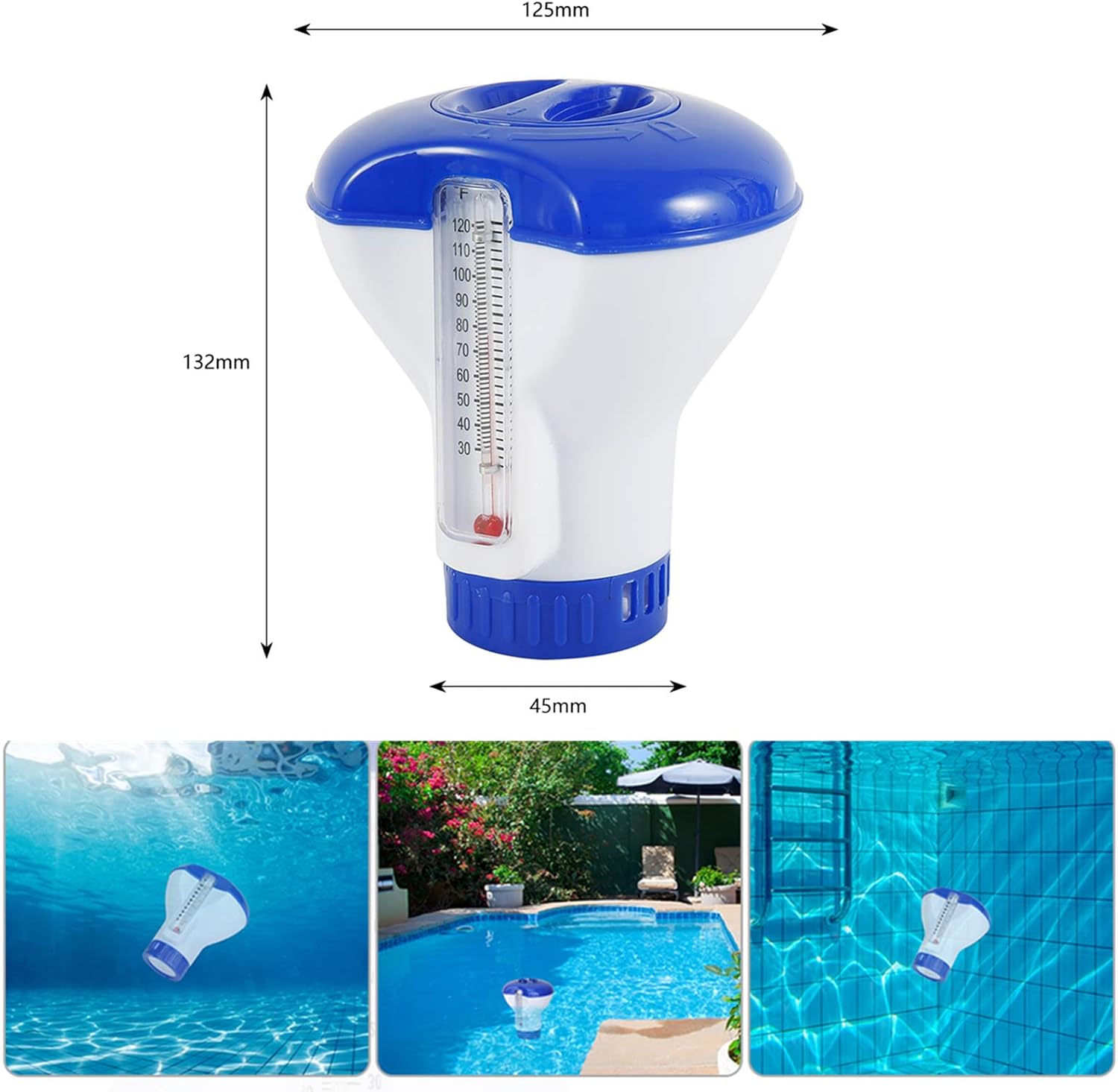 5" Floating Chlorine Dispenser - Chlorine Tablet Dispenser - Adjustable ...