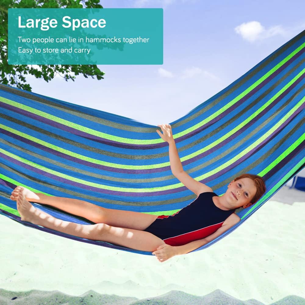 Amaca per 2 persone - 200 x 150 cm - Carico: 250 kg - in tela di cotone ...