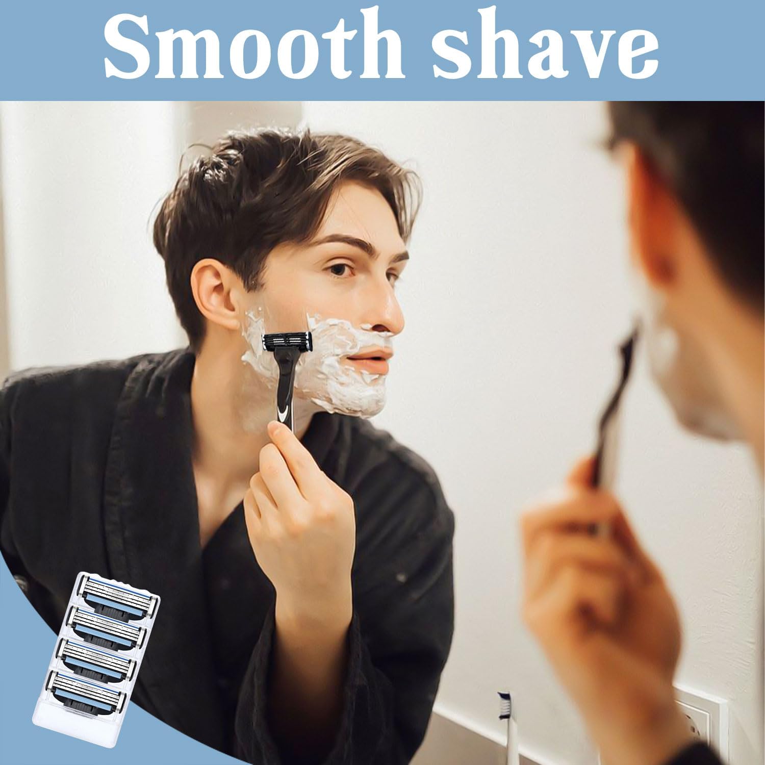 Recharges de lames de rasoir Mach 3, 20 Pièces Lames de Rasoir Mach 3 ...