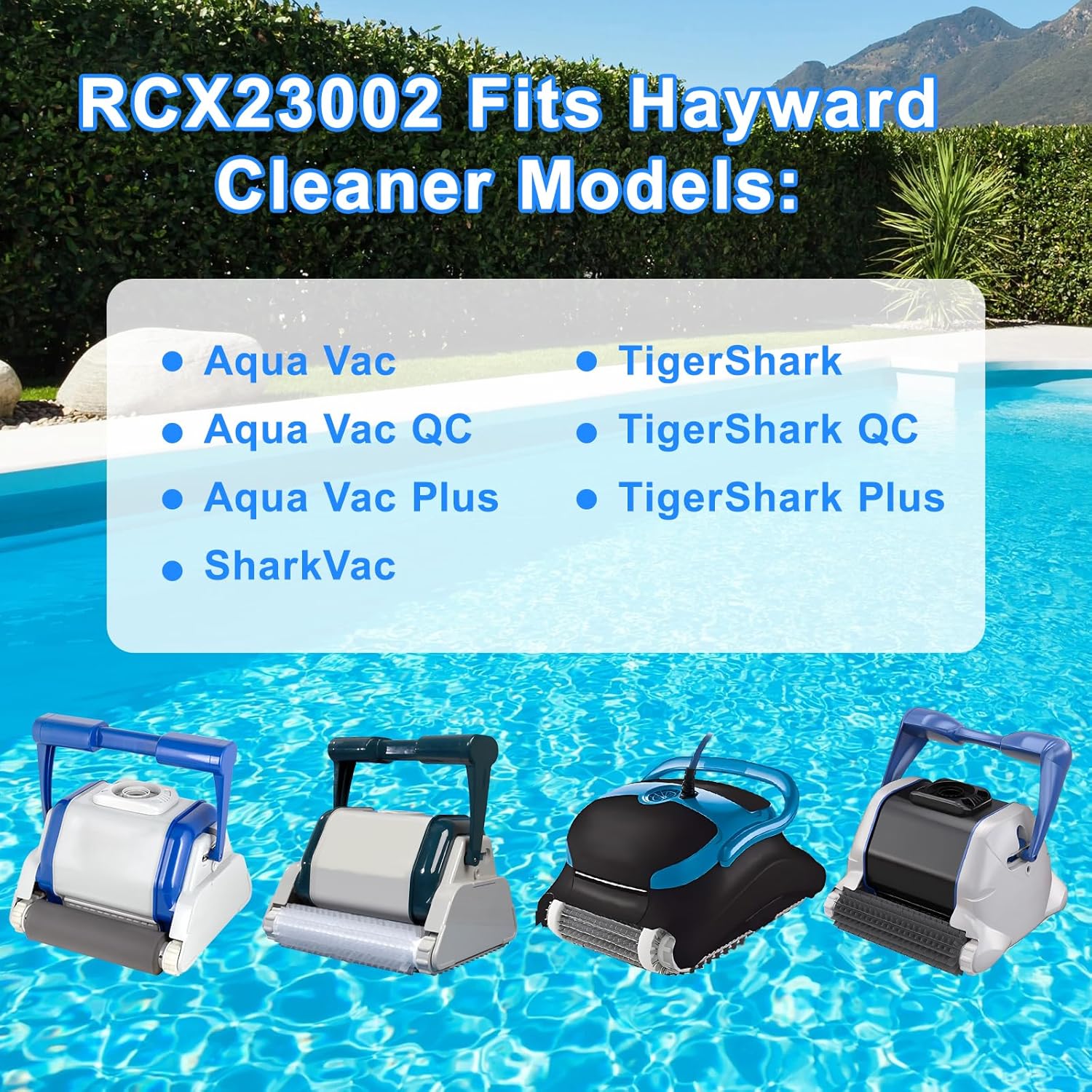 RCX23002 Aquavac Tiger Shark Drive Belts Rubber Pool Cleaner Parts for ...