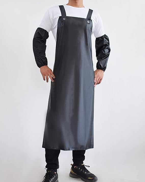 Tablier de cuisine en PVC imperméable - 110 x 80 cm