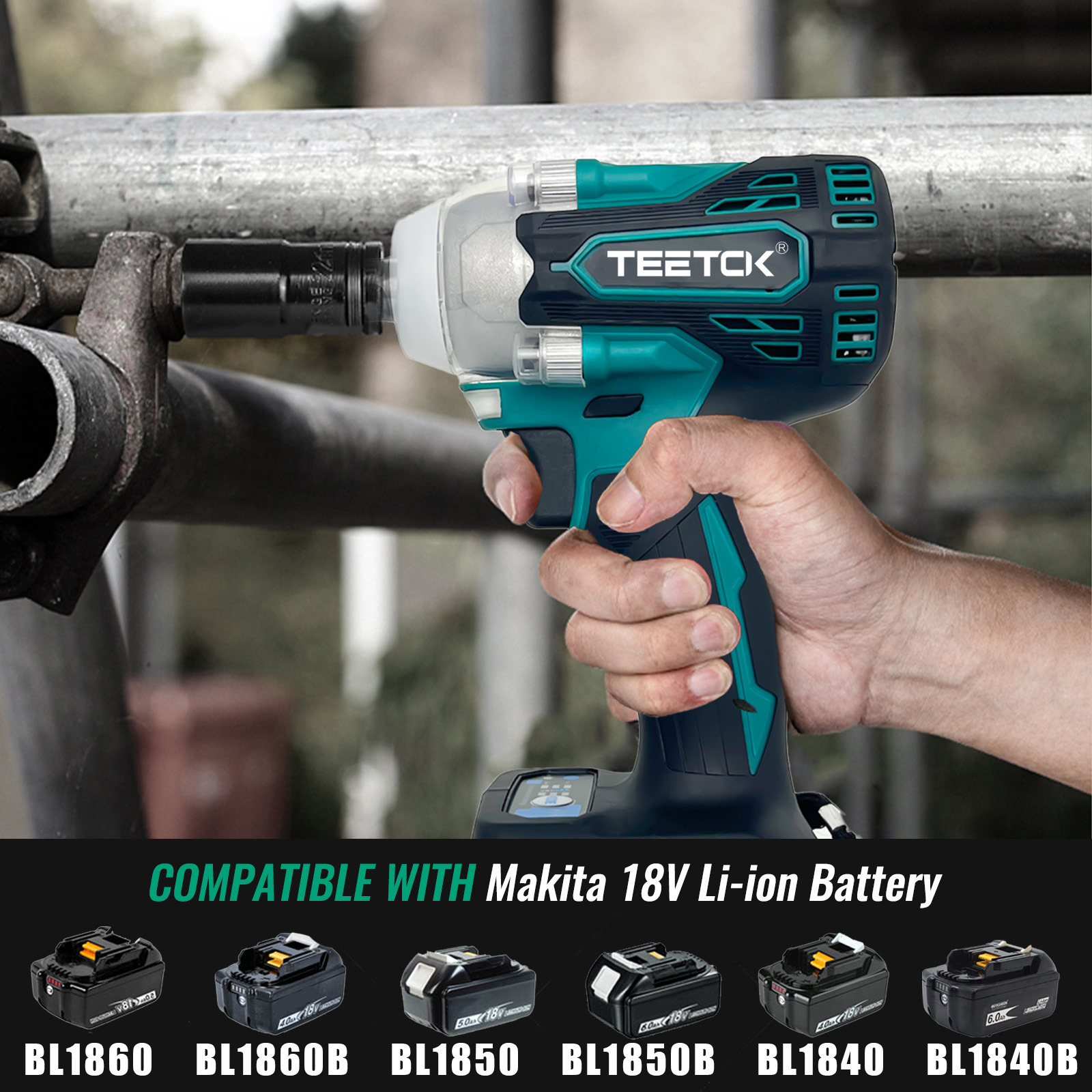 Impact wrenches，Cordless Brushless 1/2" Impact Wrench Impact Driver ...