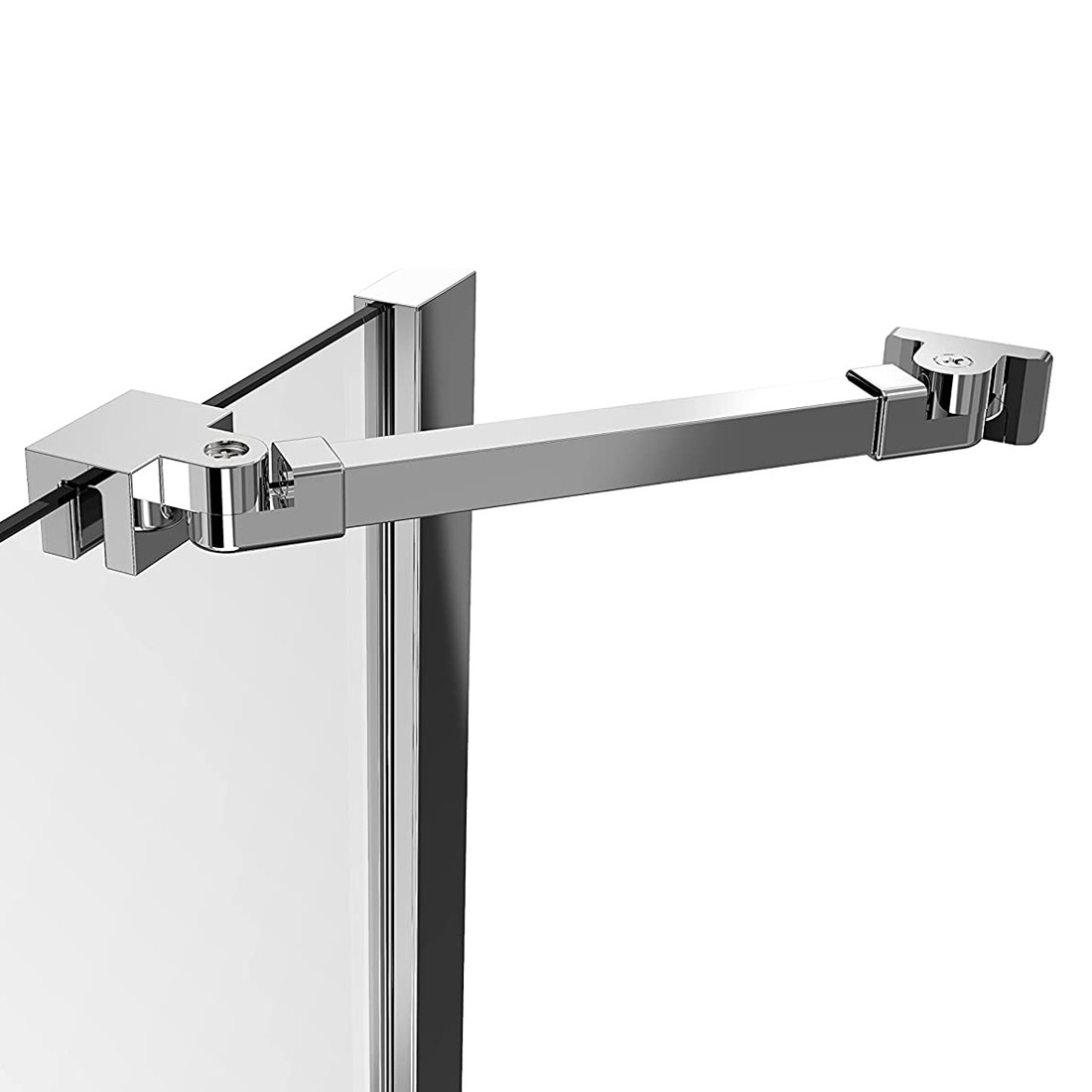 Haltestange für Duschwand Dusche 56cm Stabilisator für Glasstärke 5/6/8mm