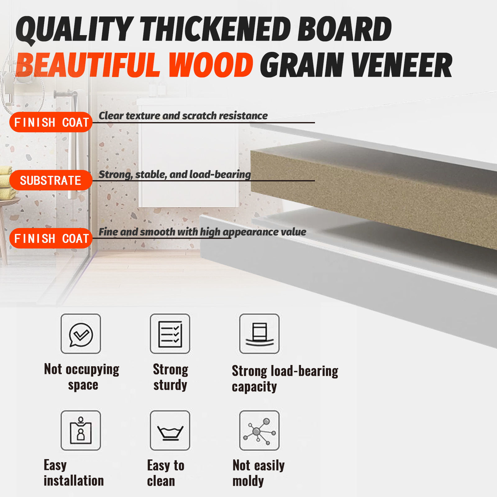 Bath Under Sink Bathroom Cabinet Floor Standing Storage Cupboard Basin ...