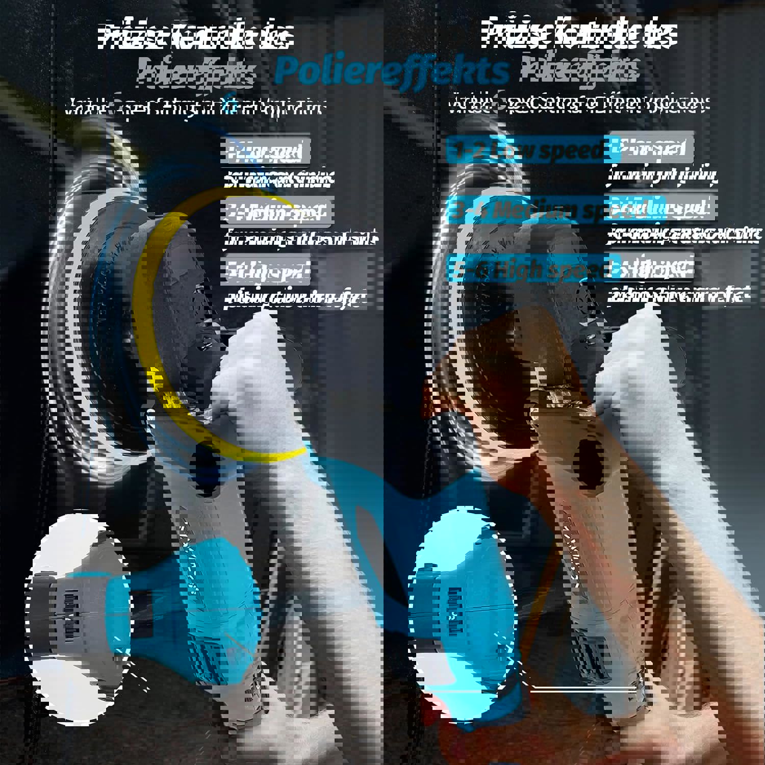 Car Polishing Machine, 980W Professional Polishing Machine Set, 20 ...