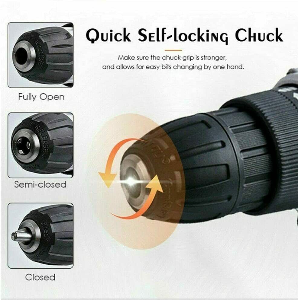 Drills and combi drills, 21V Cordless Drill Driver Screwdriver Set 2 ...