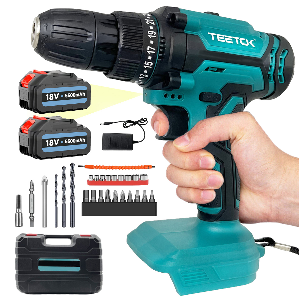 Drills and combi drills, 21V Cordless Power Drill , Handheld ...