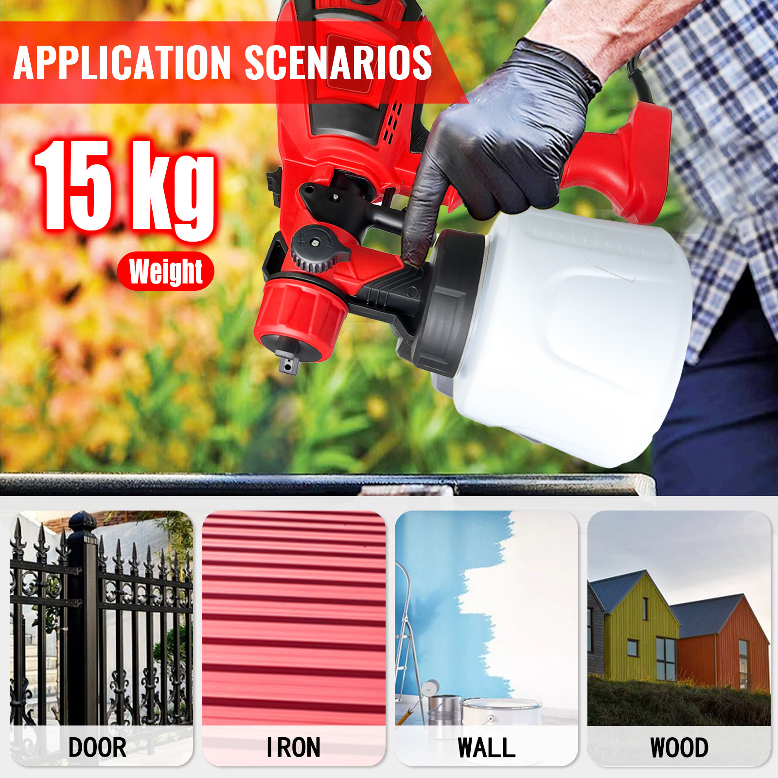 Paint guns，600W HVLP Paint Sprayer High Power Electric Paint Spray Gun ...