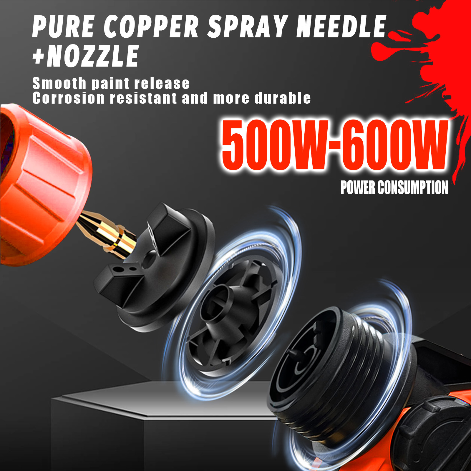 Paint guns，Paint Sprayer, 1200ml HVLP Spray Gun with Cleaning and ...