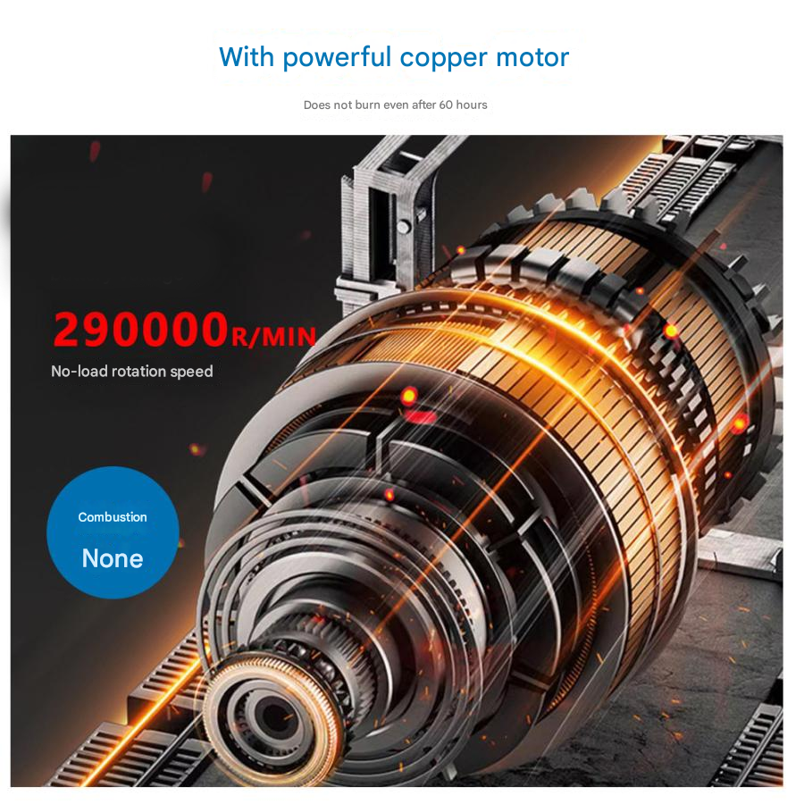 2x Battery 5.5A Cordless Extension Pole Leaf Blower Car Blowers Snow ...