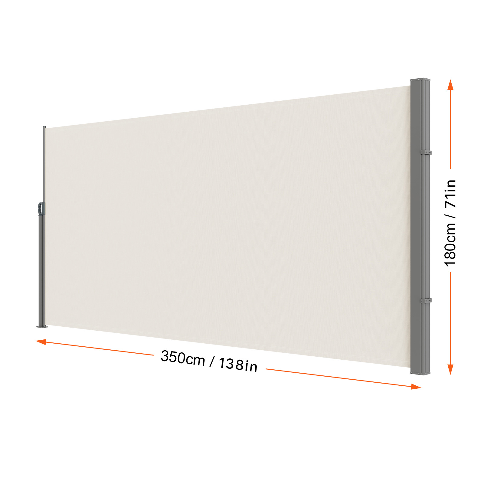 VEVOR Tenda Laterale Retrattile, Schermo Privacy Esterno Giardino ...