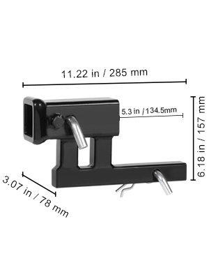 VEVOR Hitch Adapter, 1-1/4" to 2" Receiver Hitch Extender Extension ...
