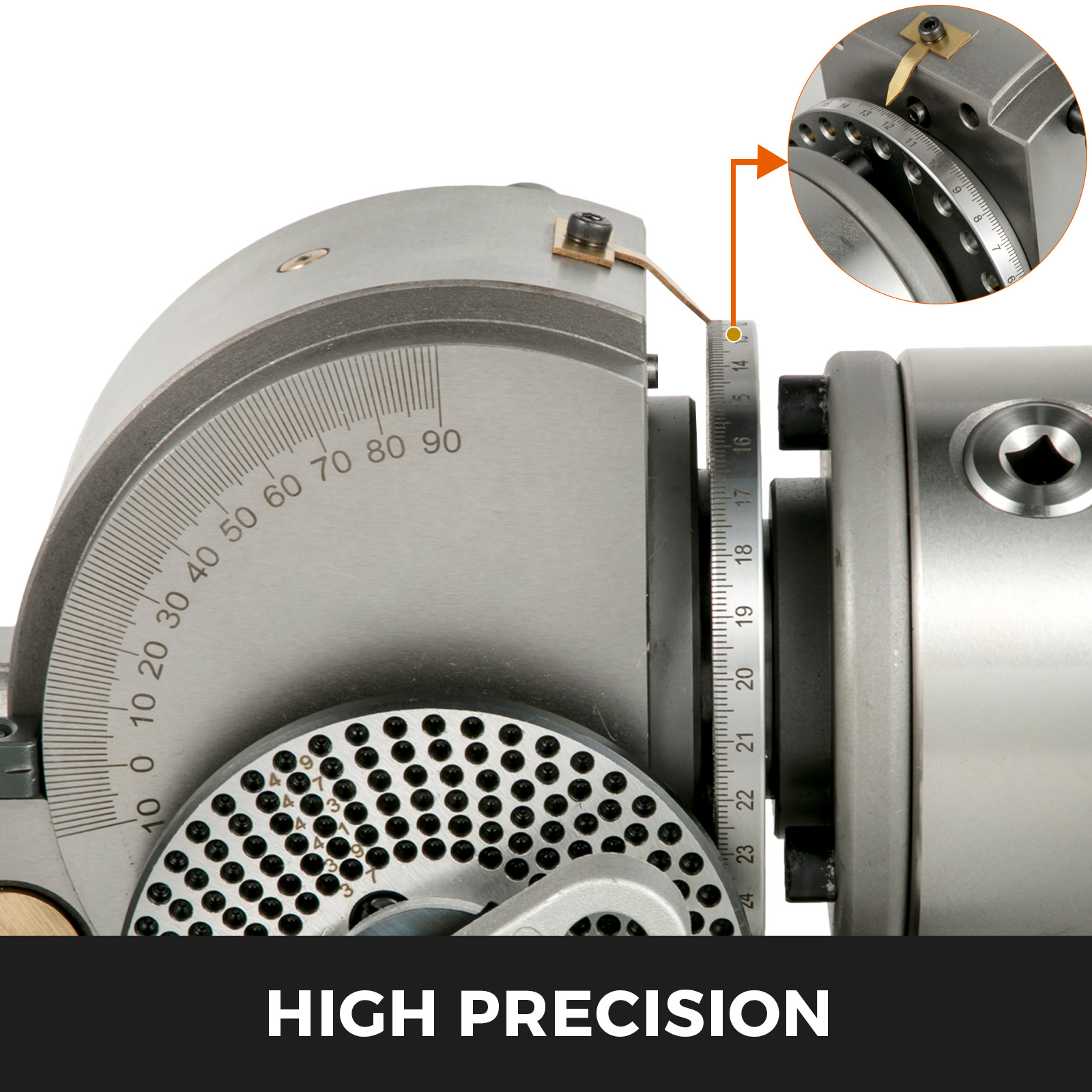 Mophorn 4 Inch Indexing Head Milling 100MM Semi-Universal Dividing Head ...