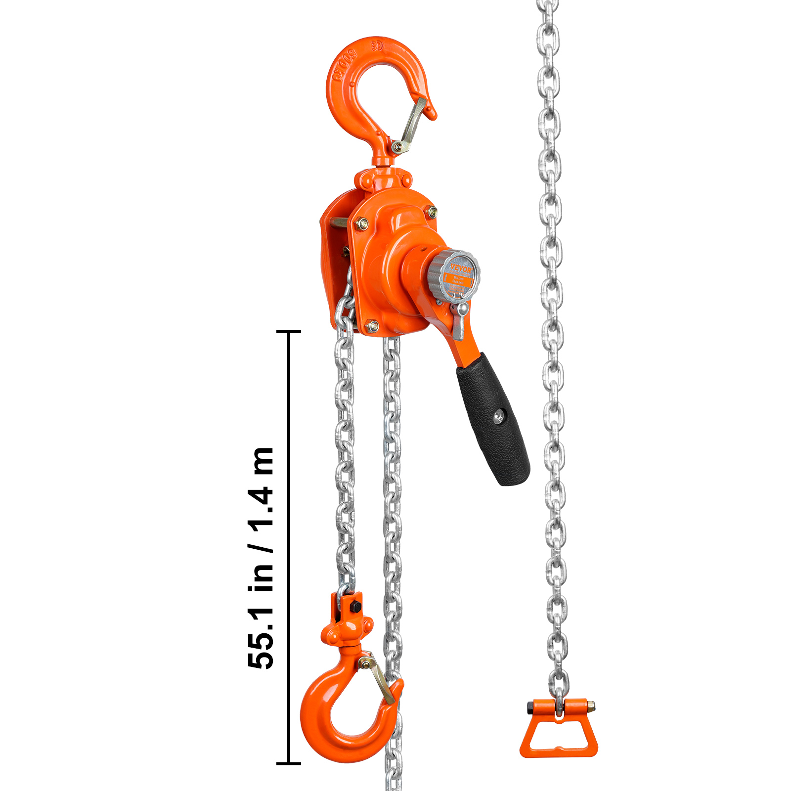 VEVOR Mini Palan a Levier Manuel 0,5 T Palan a Chaine a Cliquet ...
