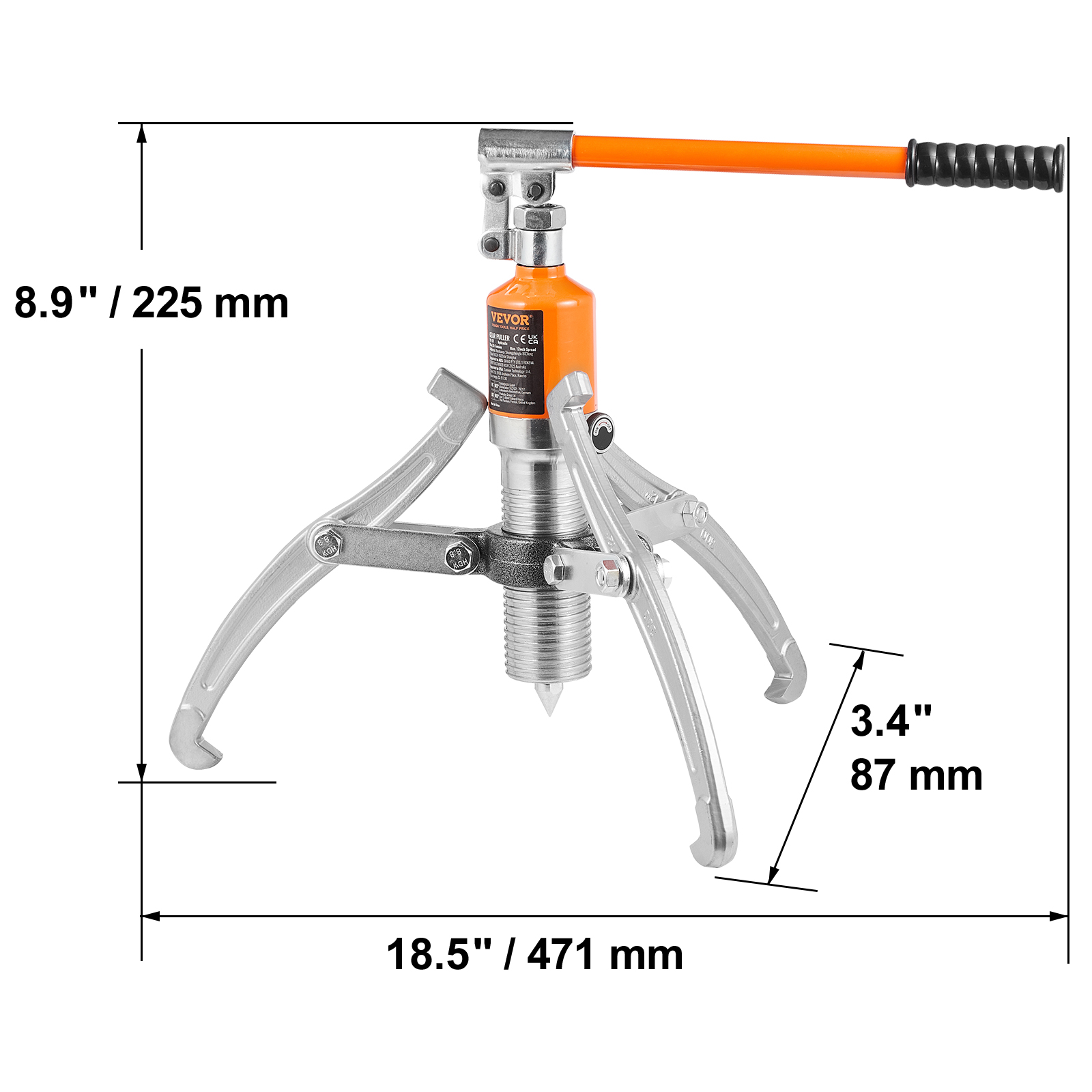 VEVOR Estrattore Cuscinetti per Ingranaggi a 2/3 Ganasce Forza di ...