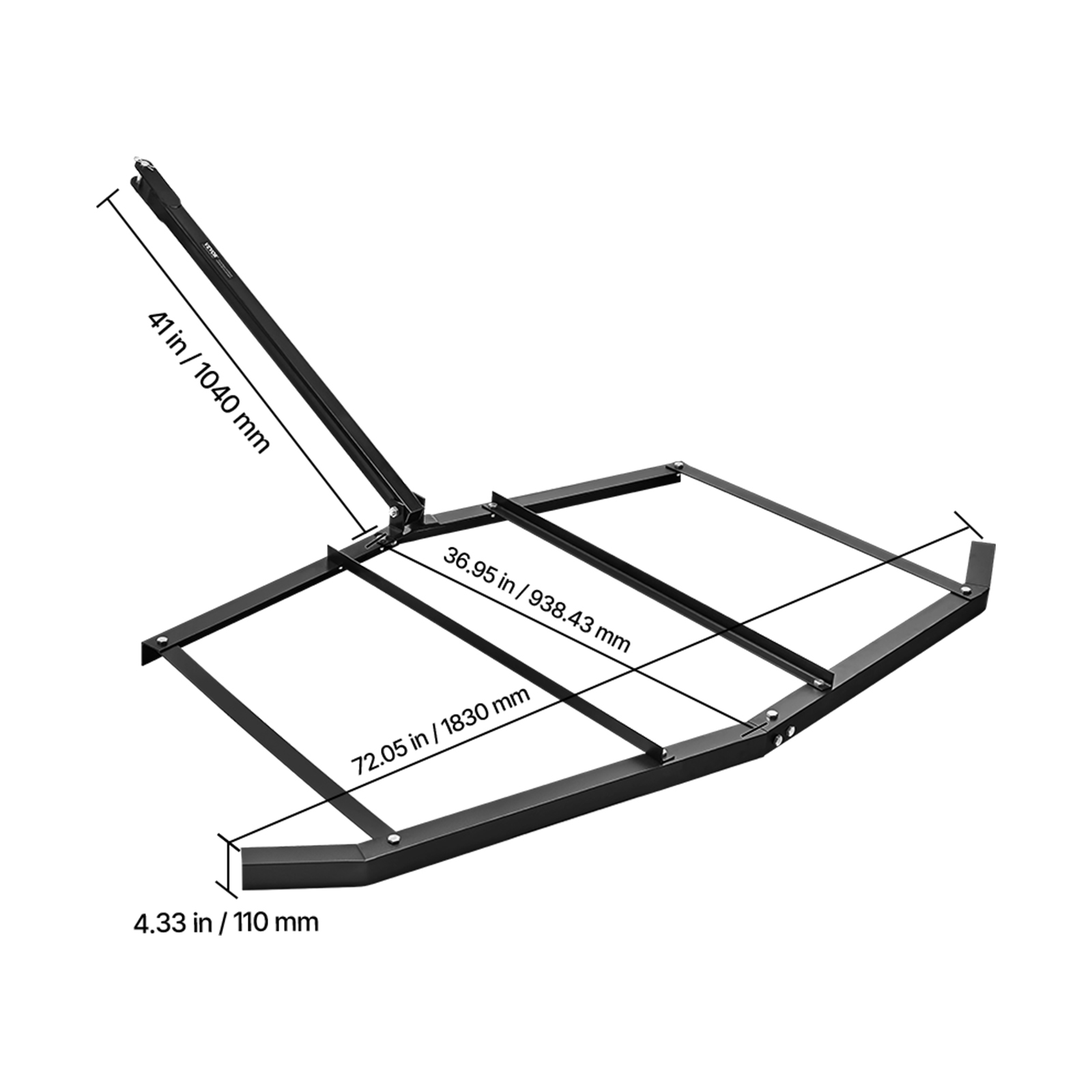 VEVOR Grada de Arrastre Ancho de 183 cm para Remolcar Niveladora de ...