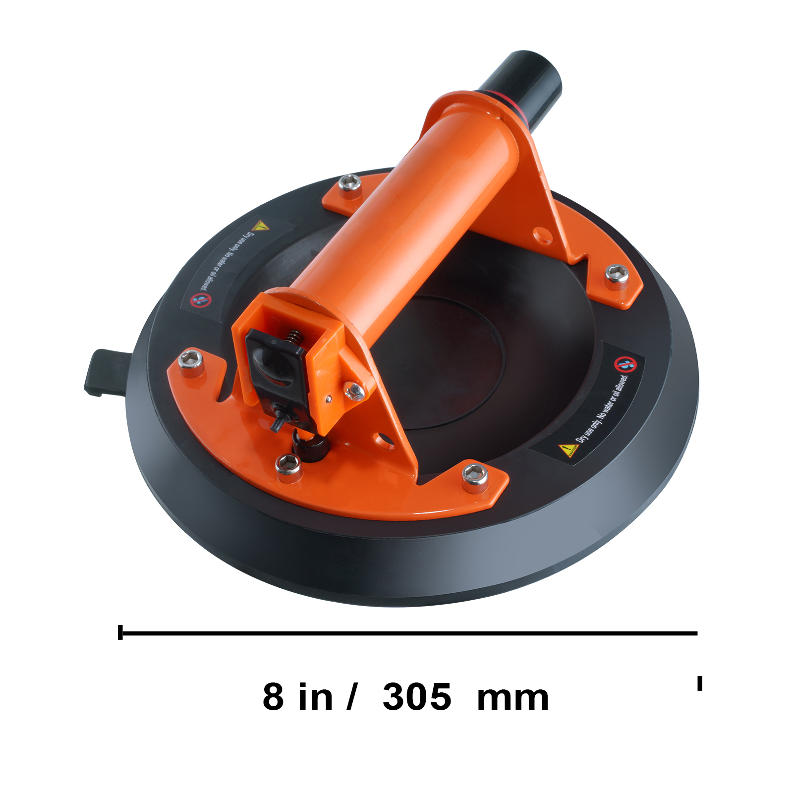 Mophorn 8" Glass Suction Cup, 615 lbs Load Capacity, Heavy-Duty Vacuum ...