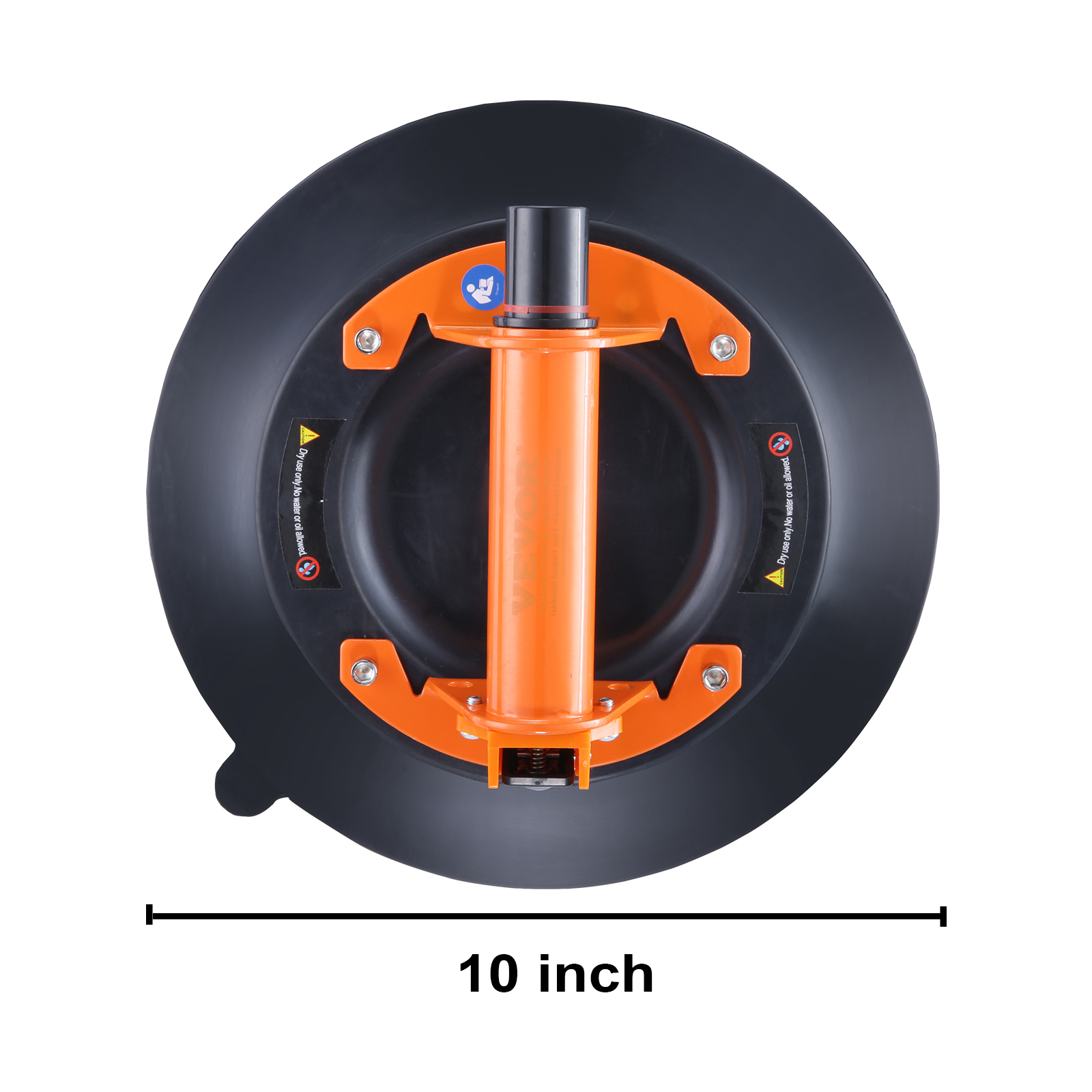 VEVOR Glass Suction Cup, 10" 990 lbs Load Capacity, Vacuum Suction Cup ...